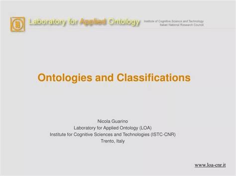 Ppt Ontologies And Classifications Powerpoint Presentation Free