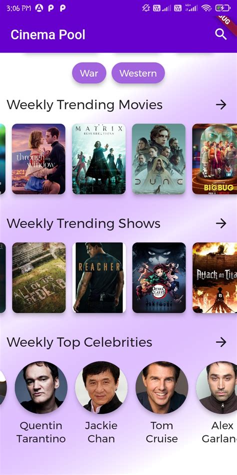 Github Rajputvarun591 Cinema Pool Flutter Movies Mobile Application To Demonstrate Network