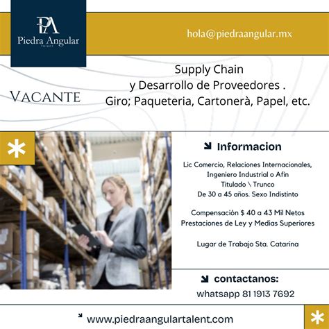 Piedra Angular Talent Posted On Linkedin