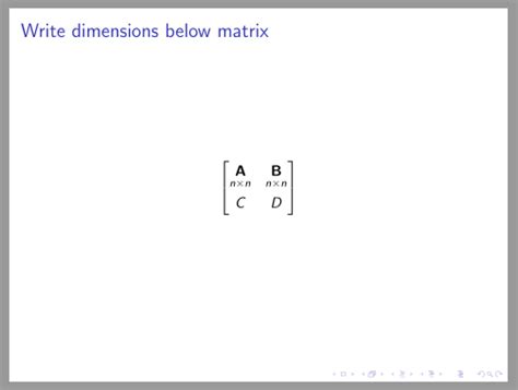 Matrices How To Write Dimensions Below A Matrix TeX LaTeX Stack