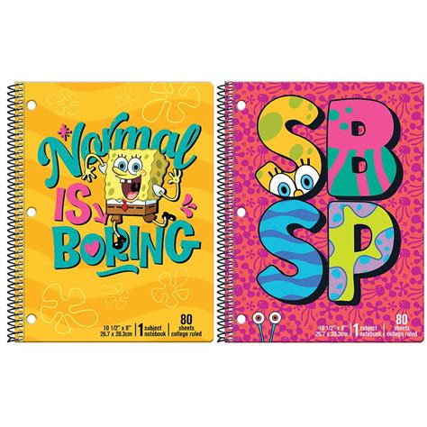 wholesale spongebob spiral bound notebooks assorted