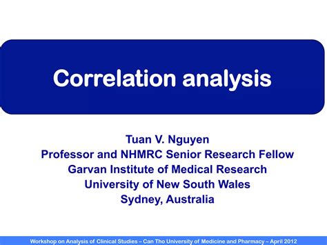 ct lecture 11 correlation analysis ppt