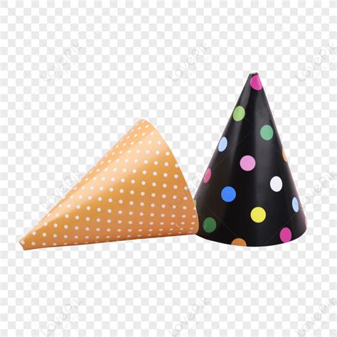 黃底圓點和黑底彩色斑點裝飾生日帽 黃色 黑色 彩色裝飾PNG圖案素材免費下載可愛卡通圖片尺寸2500 2500px Lovepik