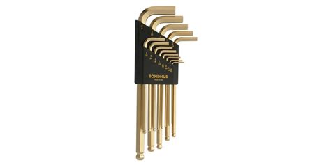 Bondhus 13 Piece Hex Key Set L Shape 005in Ball End Rs Components