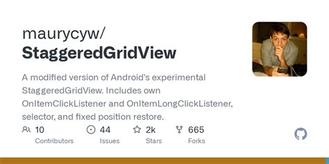 Github Maurycywstaggeredgridview A Modified Version Of Androids