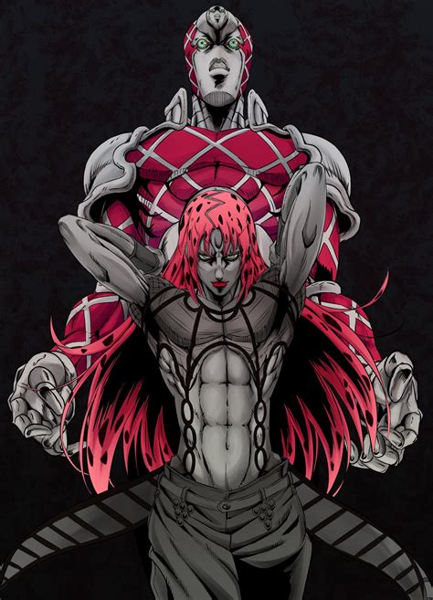 Diavolo And King Crimson Jojo No Kimyou Na Bouken And 1 More Drawn By