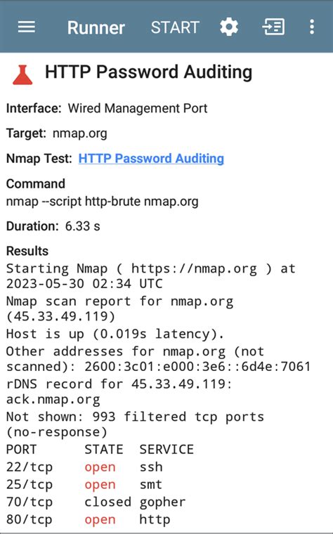 Nmap Output