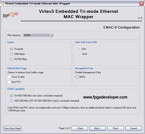Generating The Ethernet MAC FPGA Developer