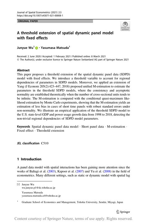 A Threshold Extension Of Spatial Dynamic Panel Model With Fixed Effects