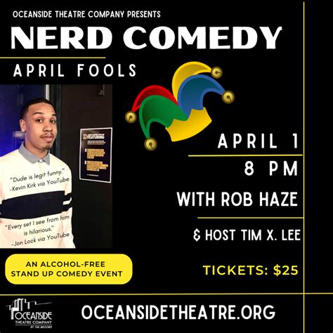 Nerd Comedy April Fools North County Philanthropy Council