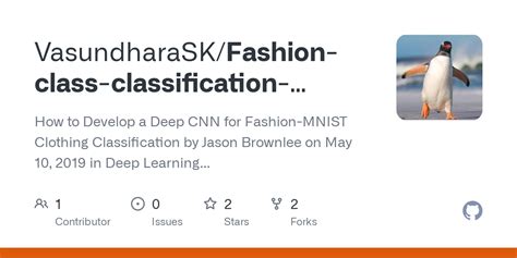 Github Vasundharask Fashion Class Classification Python How To Develop A Deep Cnn For Fashion