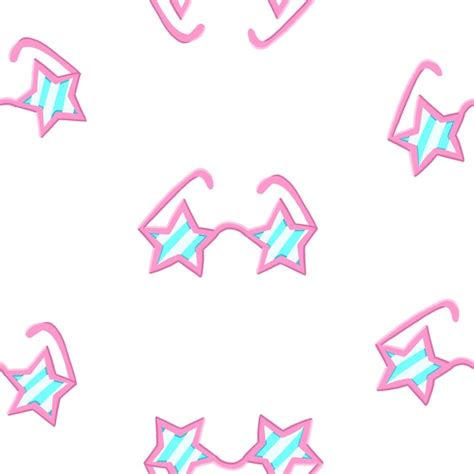 Premium Vector Star Sunglasses Seamless Pattern In Cartoon Style