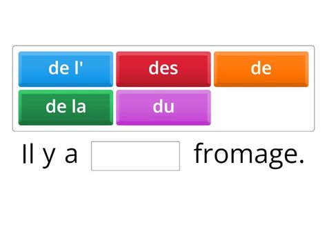 Partitif 1 Complete The Sentence