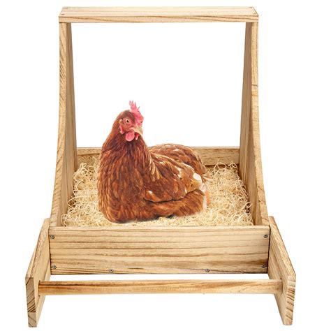 Buy Woiworco Large Chicken Nesting Boxes Wood Chicken Coop Nesting Boxes Single Compartment
