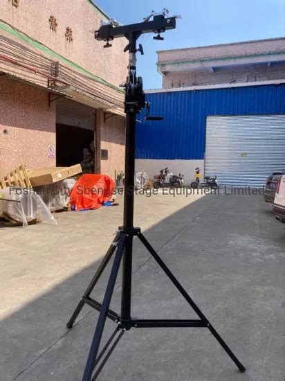 Heavy Duty Line Array Speaker Stand For Portable Stage Lighting Truss System Crank Stand And