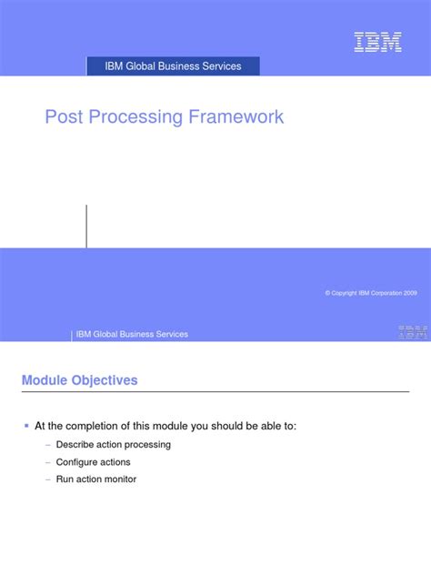 Week 2 Day 1 Post Processing Framework Pdf Business Process