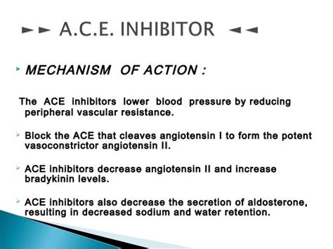 Ace Inhibitor