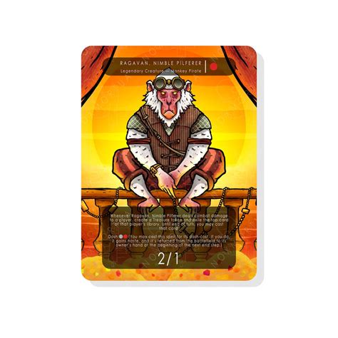 Ragavan Nimble Pilferer Proxy For Magic The Gathering Etsy