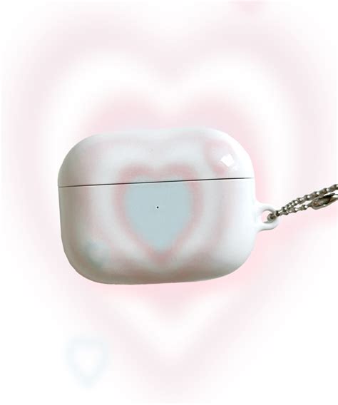 파스텔하트 에어팟케이스 에어팟프로케이스 키링 에이블리