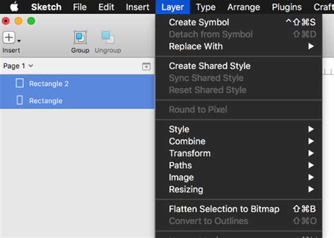 Flatten Visible Layers Into A New One In Sketch Graphic Design Stack