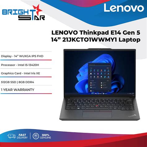 Lenovo Thinkpad E Gen Jkcto Wwmy Laptop Wuxga Ips Fhd I H Iris Xe Gb Ssd