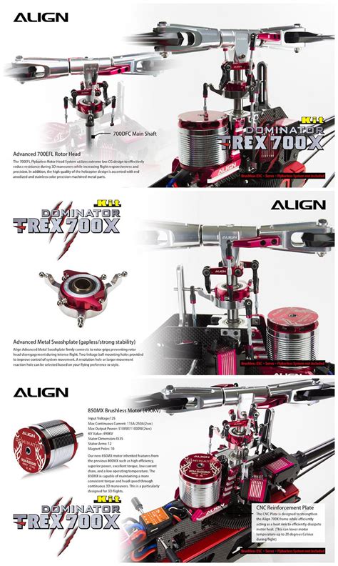 Align T Rex 700x 6ch 3d Flying Rc Helicopter Super Combo With Brushless 490kv Motor Servo Esc Align T Rex 700x 6ch 3d Flying Rc Helicopter Super Combo With Brushless 490kv Motor Servo Esc
