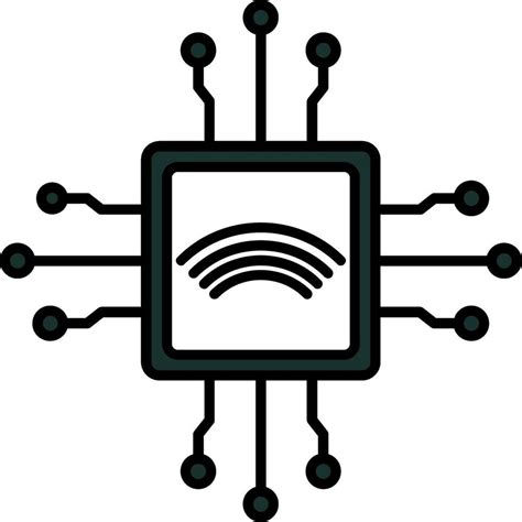 Chip Line Filled Icon Vector Art At Vecteezy