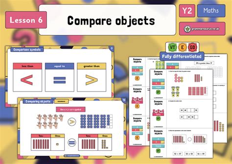 Year 2 Place Value Compare Objects Lesson 6 Grammarsaurus