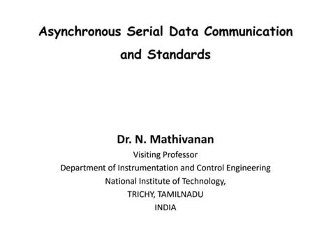 Asynchronous Serial Communication And Standards Pdf Computer
