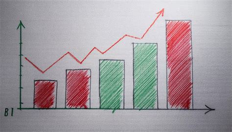 Graph Illustrating Fluctuation In Indicator Values Showing Upward Trend
