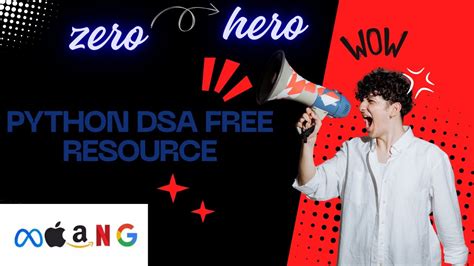 Free Python Dsa Resource With Certification Dsadsapython Python