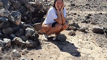 Brunette 18yo Babe Pee And Hives Oral Sex In Public Campaigning XNXX COM