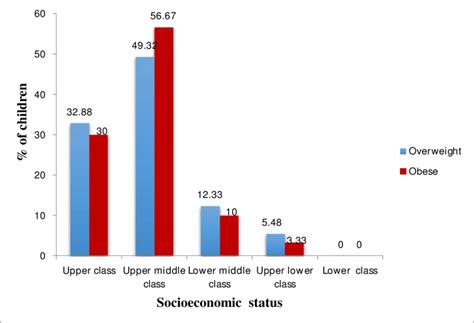 Distribution Of Overweight And Obesity According To Ses Socioeconomic