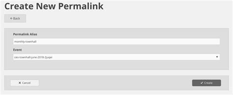How To Create An Event Permalink Support Home