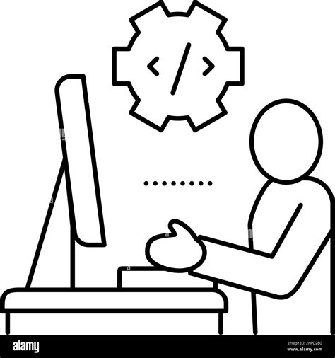 Programmer Coding And Development Line Icon Vector Illustration Stock Vector Image And Art Alamy
