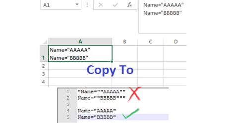 How To Avoid Extra Double Quotes When Copying From Excel