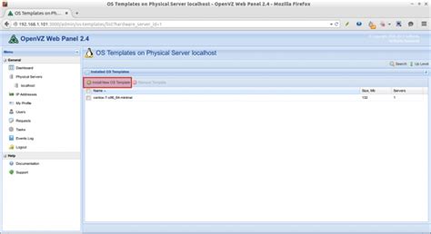 OpenVZ Web Panel Managing OpenVZ Containers Graphically Unixmen
