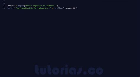funciones python longitud de una cadena