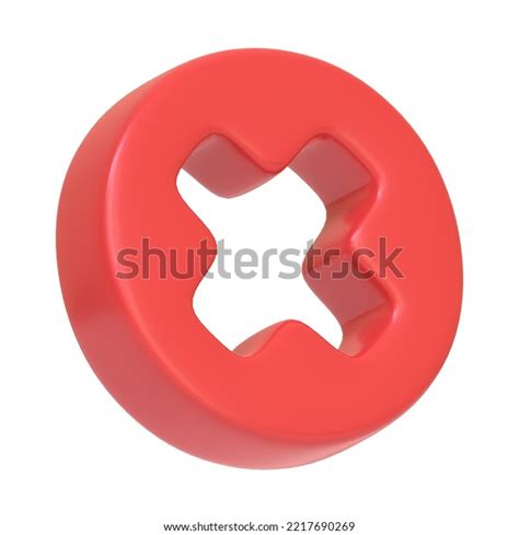 Red Error Symbol Isolated On White Stock Illustration 2217690269