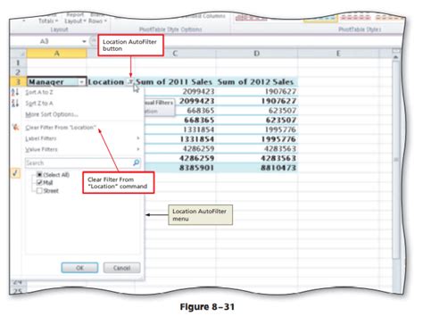 Solved Click The Location Autofilter Button In Cell B3 To Display