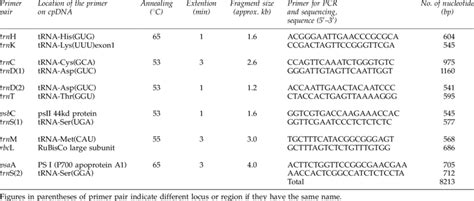 cpdna noncoding region analysis download table