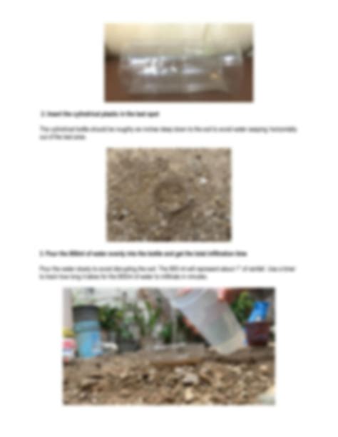 Solution Water Infiltration Test Experiment In Hydrology Studypool