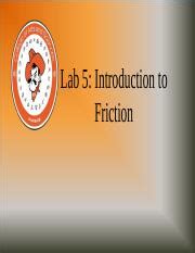 Lab Intro To Friction Pptx Lab Introduction To Friction The Force Of Friction Simply Put