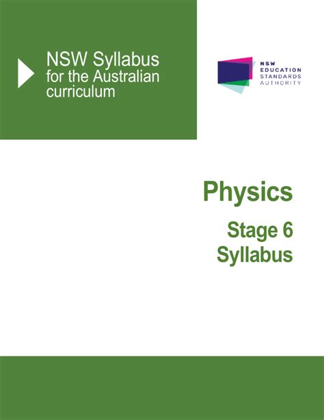 Physics Stage Syllabus