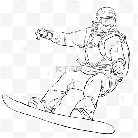 雪线描图片 雪线描图片素材免费下载 千库网