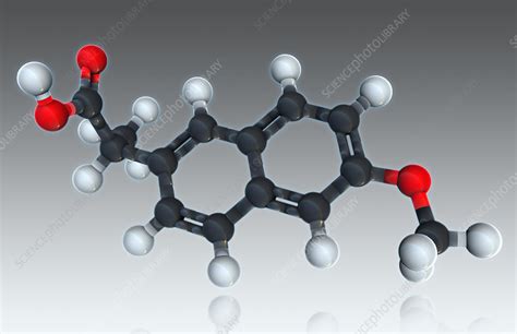 Naproxen Molecular Model Illustration Stock Image F031 7760 Science Photo Library