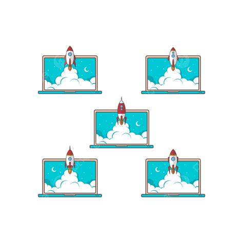 Rocket Booster Vector Hd Png Images Laptop Notebook Rocket Booster