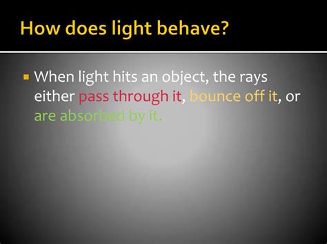 PPT Seeing The Light PowerPoint Presentation Free Download ID 2484277