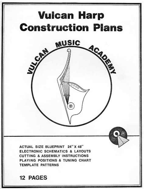 Star Trek Blueprints Vulcan Harp Construction Plans Vulcan Lyre