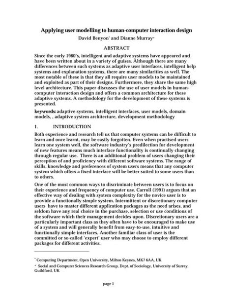 Human Computer Interaction Chapter Seven Pdf